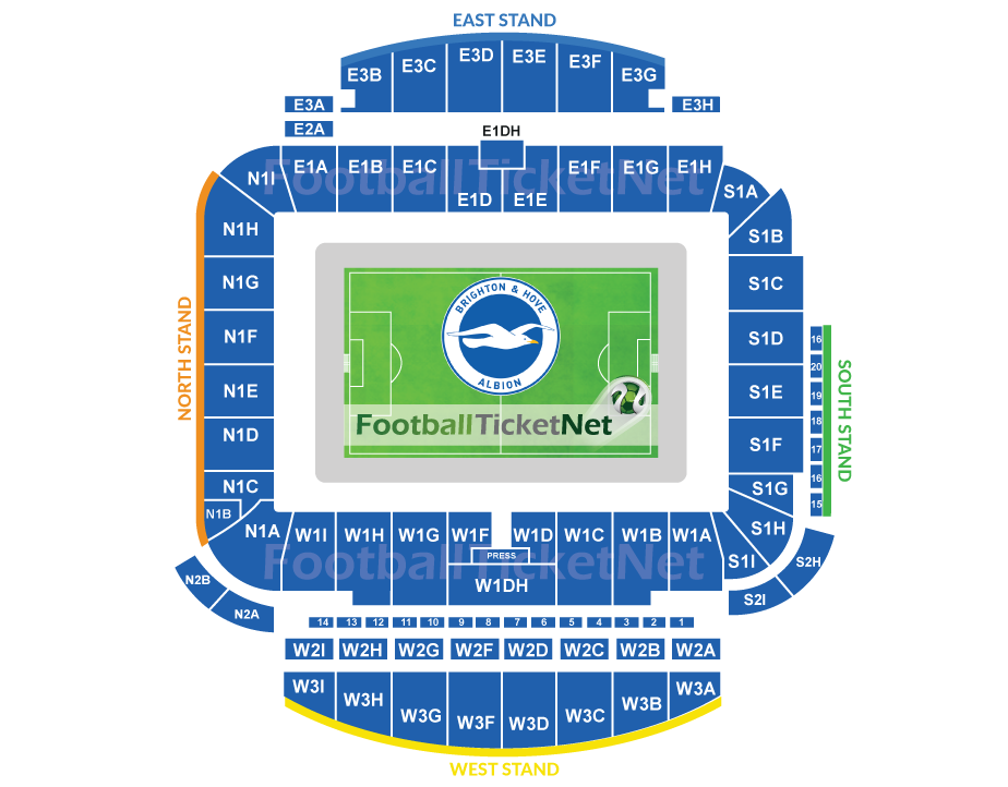 Brighton & Hove Albion vs Chelsea 20/01/2018 | Football Ticket Net