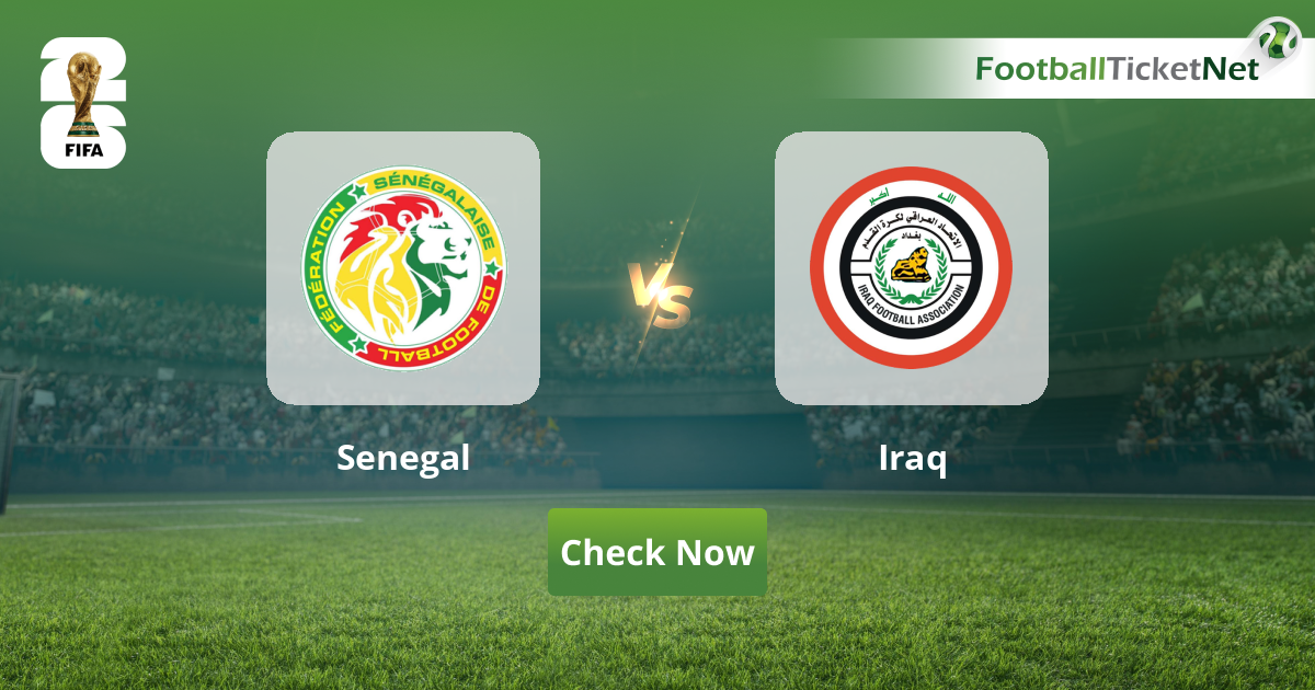 Match 62 - Senegal vs Iraq tickets - World Cup 2026 Group I