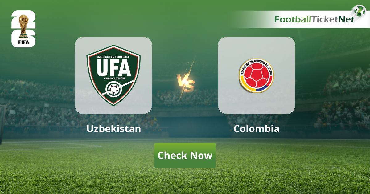 Match 24 - Uzbekistan vs Colombia tickets - World Cup 2026 Group K